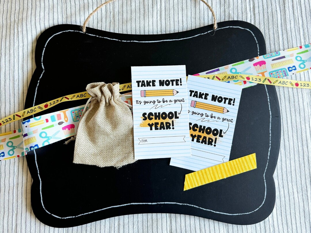 Back to School Teacher Gift Tags | Welcome Tags | B2S Gift | Take Note ...