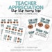 Teacher Appreciation Gift Tags Thank You Tags School Employee ...