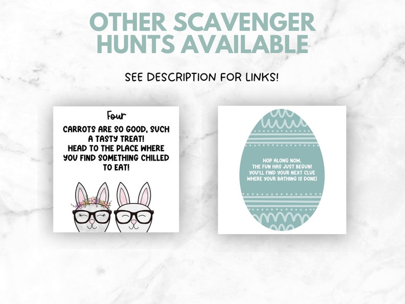 Easter Scavenger Hunt | Easter Basket Hunt for Kids | Indoor Outdoor ...