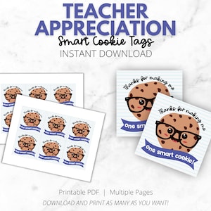 Teacher Appreciation Gift Tags | Thank You Tags | School Employee ...