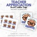 Teacher Appreciation Gift Tags | Thank You Tags | School Employee ...