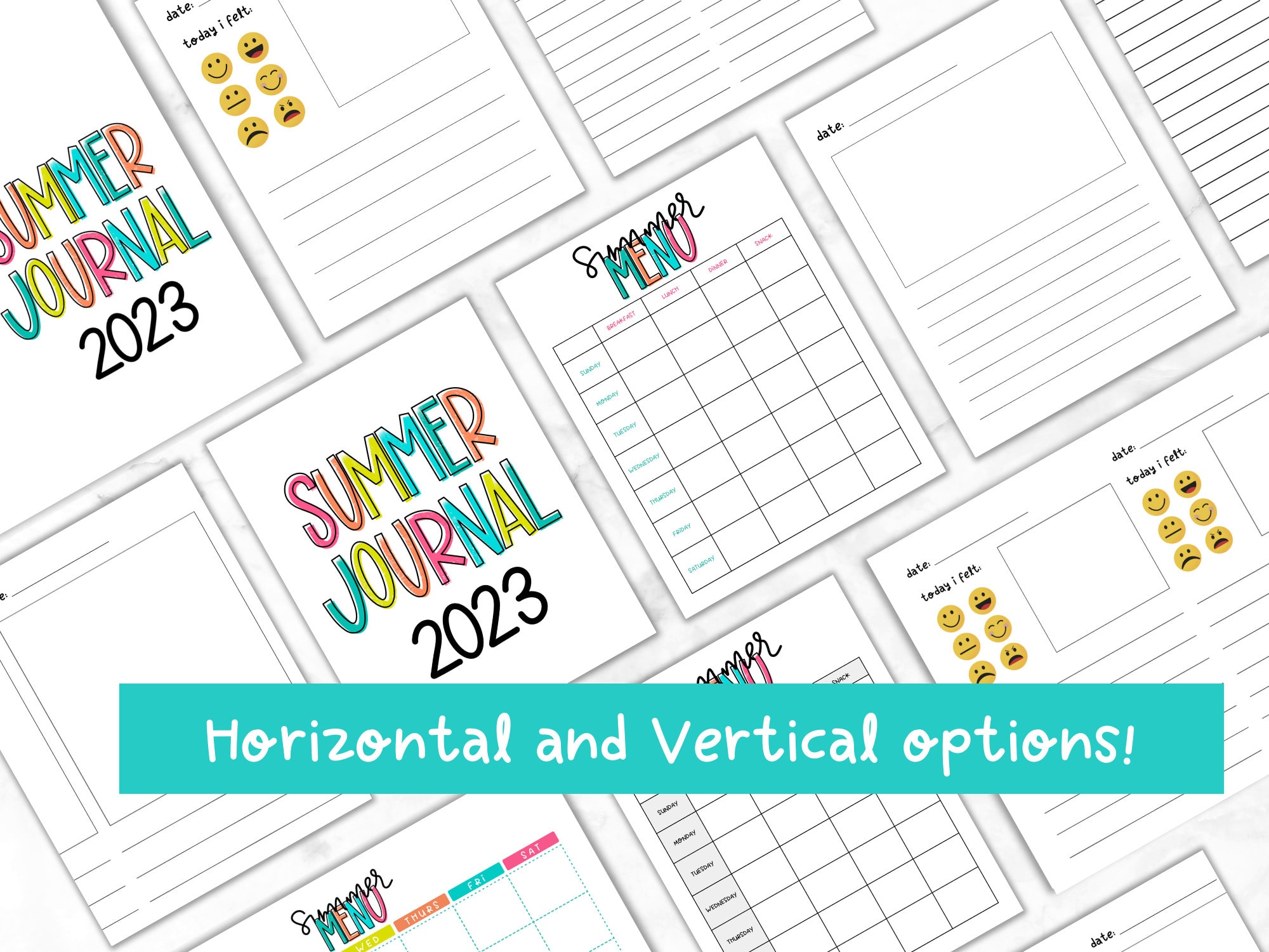 Summer Planning Bundle | Printables for Summer | Bucketlist, Chores ...