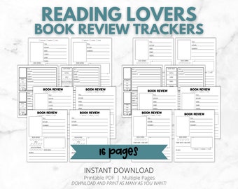 Reading Lovers Book Series Trackers | Printable Reading Journal ...