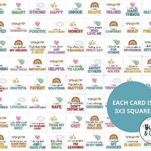 Positive Affirmations for Kids & Adults | Growth Mindset Affirmations ...