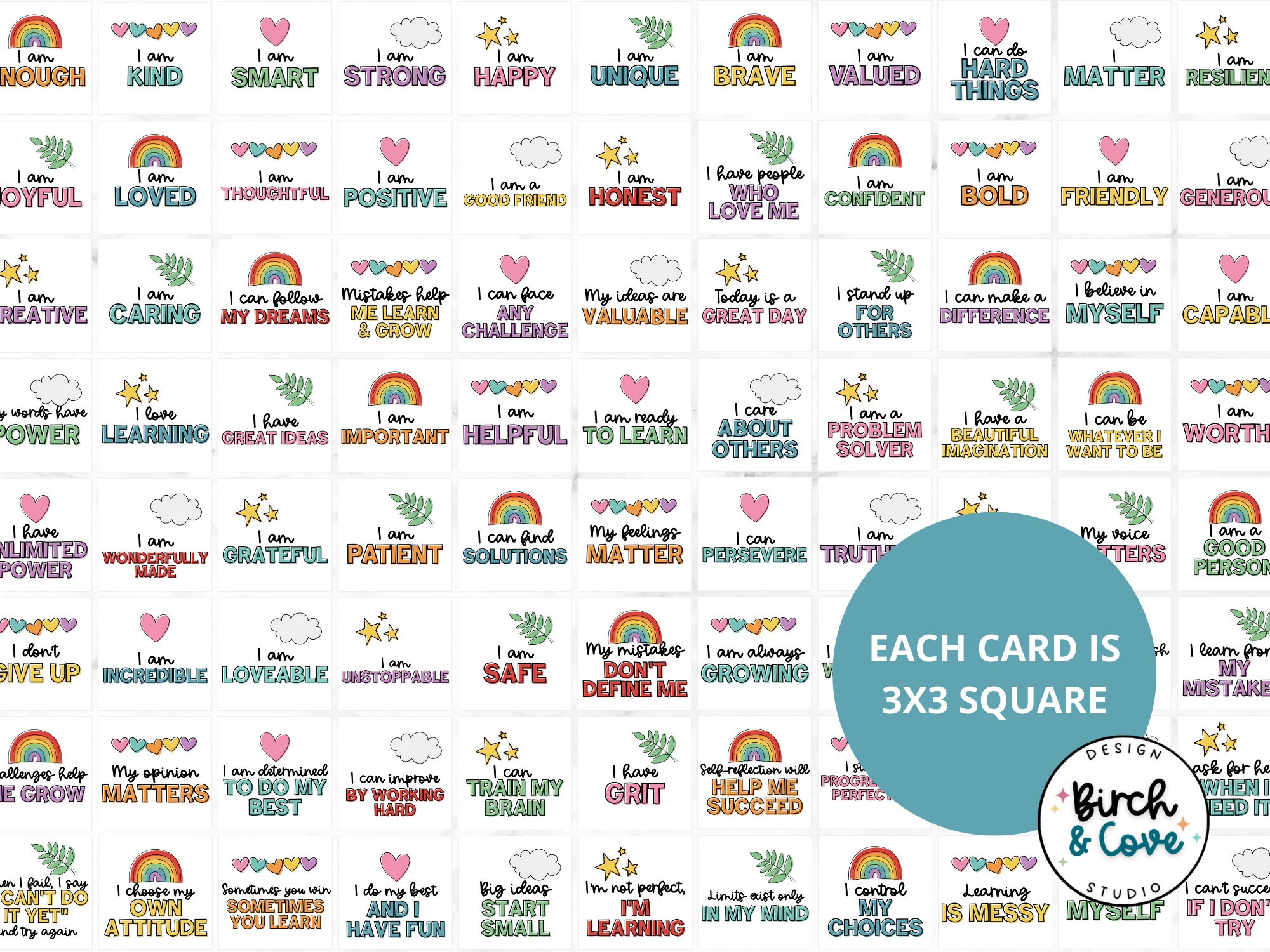 Positive Affirmations for Kids & Adults | Growth Mindset Affirmations ...