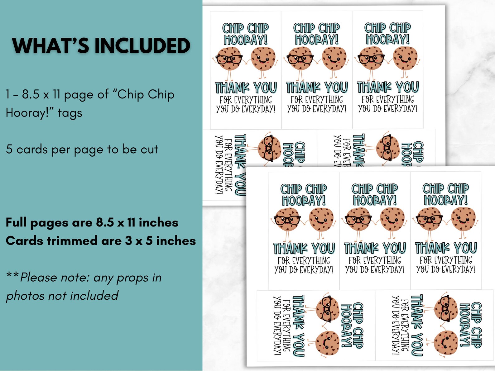 Teacher Appreciation Gift Tags | Thank You Tags | School Employee ...