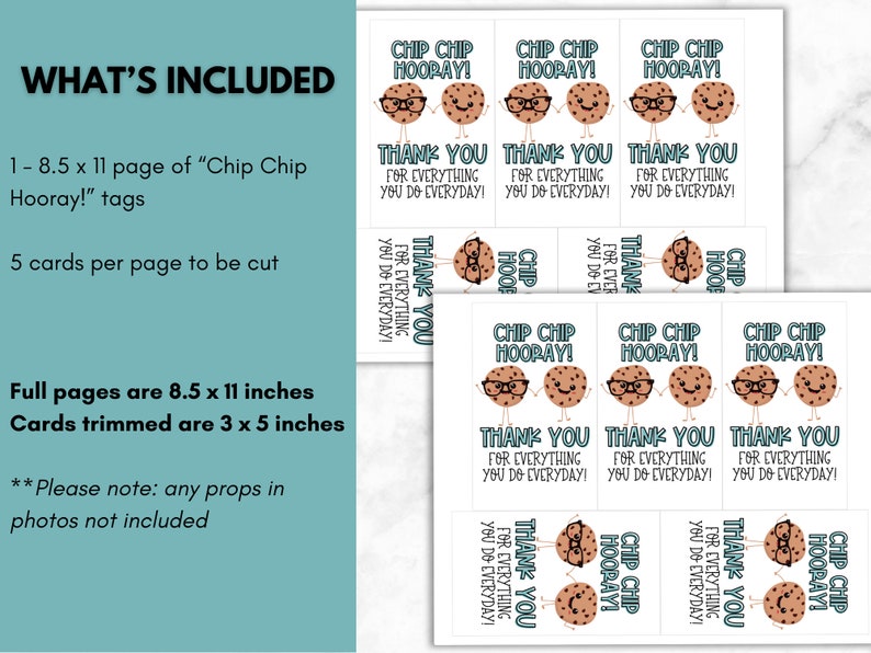 Teacher Appreciation Gift Tags | Thank You Tags | School Employee ...