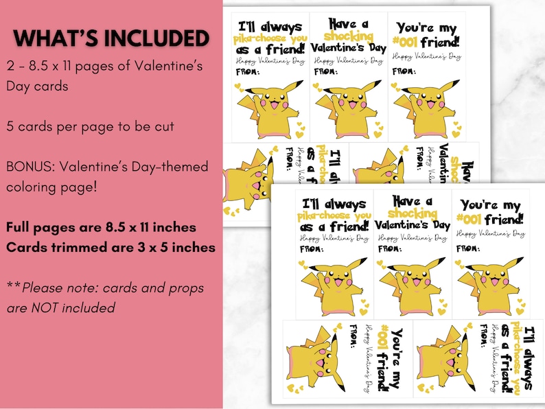 Printable Valentines | Pika-choose Valentine's Day Card | Pika ...