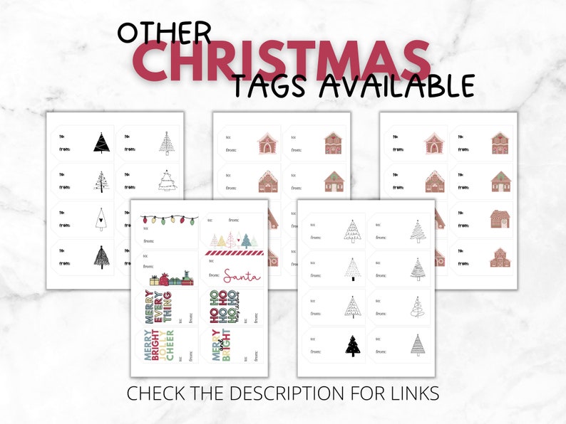 Christmas Gift Tags | Printable Tags | Gift Tags From Santa | DIY ...