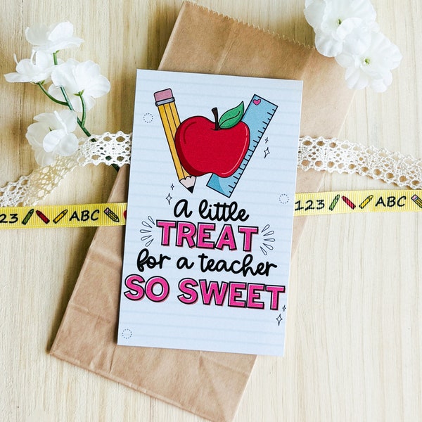 Teacher Treat Tag - Etsy