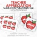 Teacher Appreciation Gift Tags Thank You Tags School Employee ...