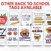 Back to School Teacher Gift Tags Welcome Tags B2S Gift Little Treat ...