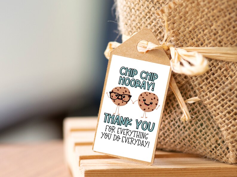 Teacher Appreciation Gift Tags | Thank You Tags | School Employee ...