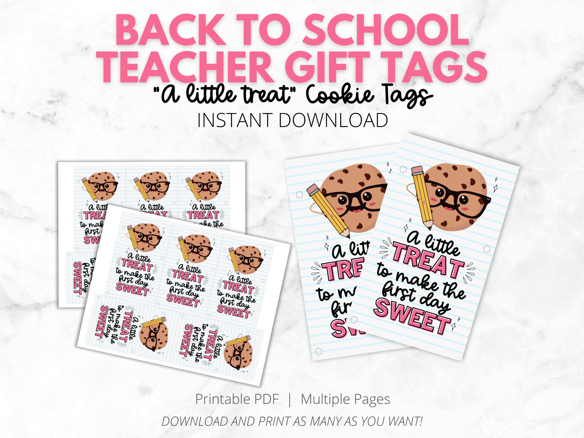 Back to School Teacher Gift Tags | Welcome Tags | B2S Gift | Little ...