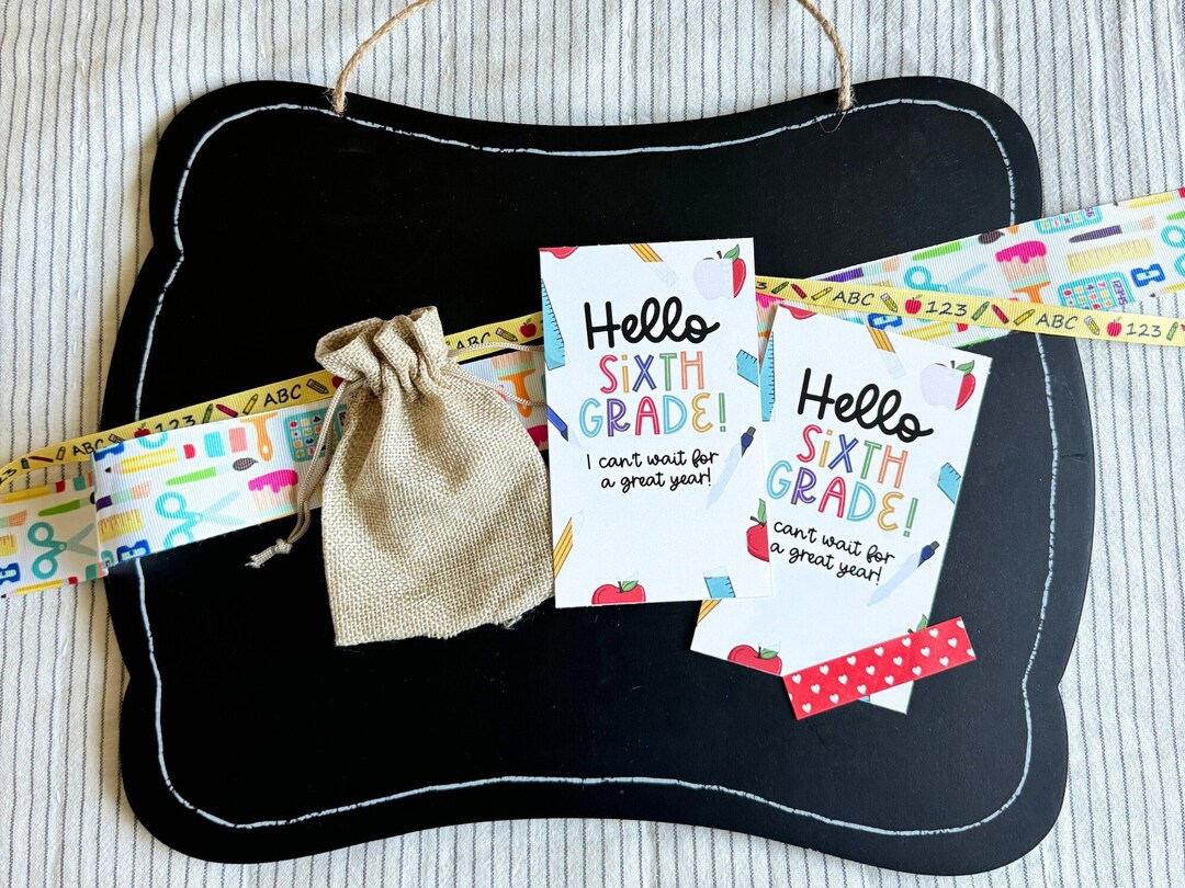 Back to School Teacher Gift Tags | Welcome Tags | B2S Gift | Hello ...