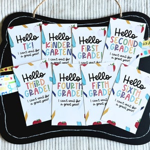 Back to School Teacher Gift Tags | Welcome Tags | B2S Gift | Hello ...