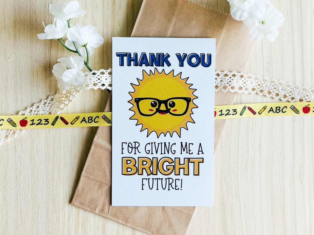 Teacher Appreciation Gift Tags | Thank You Tags | School Employee ...