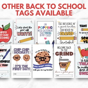 Back to School Teacher Gift Tags | Welcome Tags | B2S Gift | Little ...