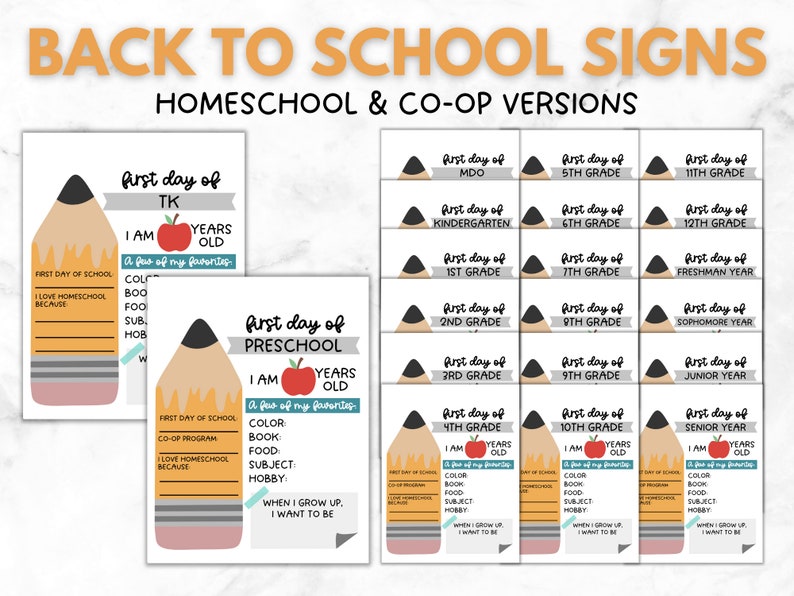 Editable Back to School Printable for Homeschool | Boys, Girls First ...