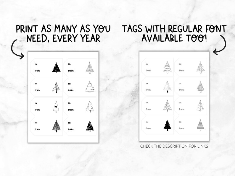 Christmas Gift Tags | Printable Tags | Gift Tags From Santa | DIY ...