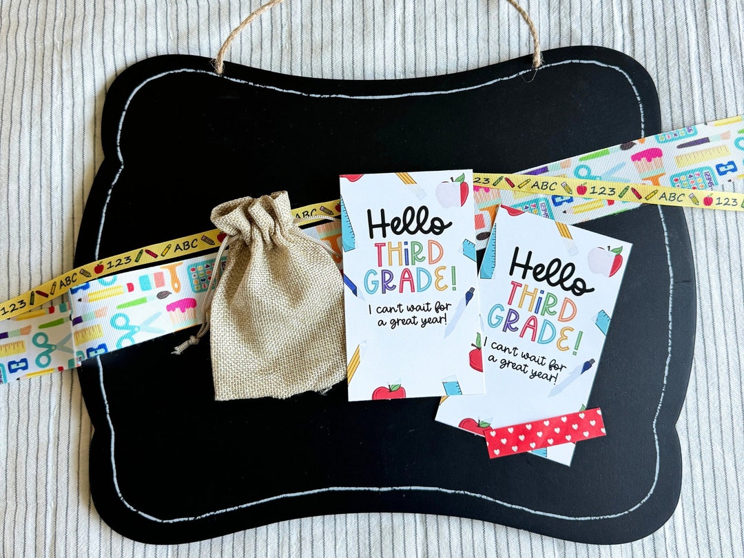 Back to School Teacher Gift Tags | Welcome Tags | B2S Gift | Hello ...