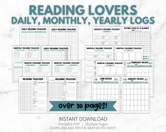 Reading Lovers Book Series Trackers | Printable Reading Journal ...