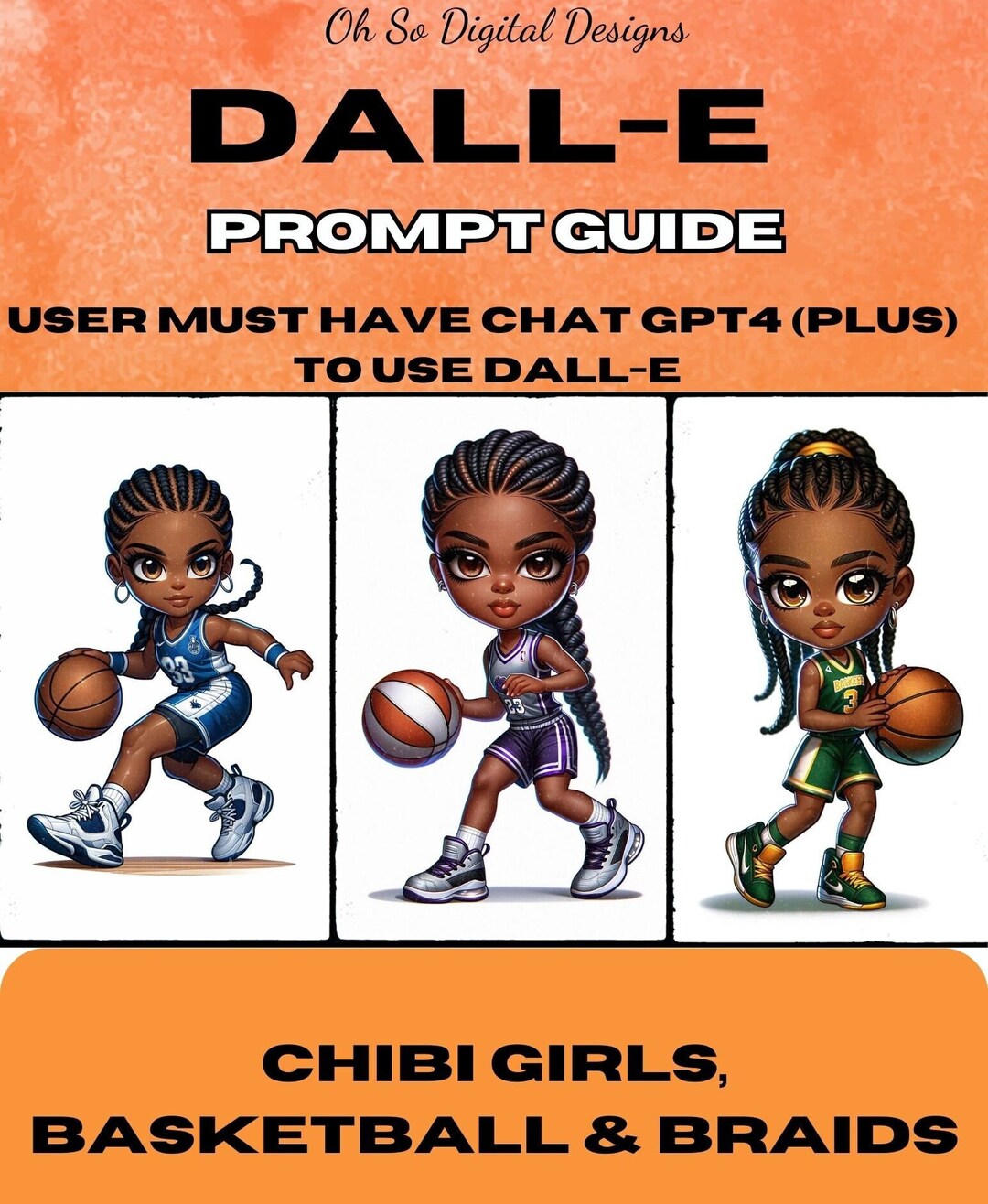 Chibi Girls, Basketball & Braids I Chatgpt Prompt Guide for African ...