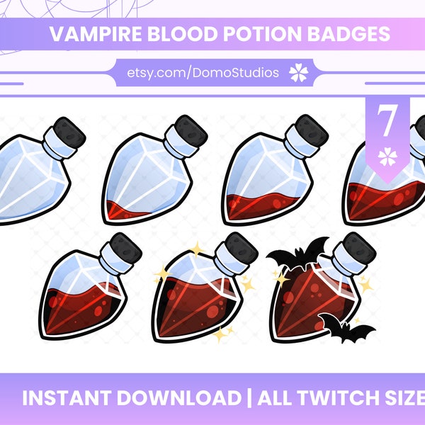 Vampire Coffin Sub Badges | Pink | Twitch Sub Badges, Channel Points ...