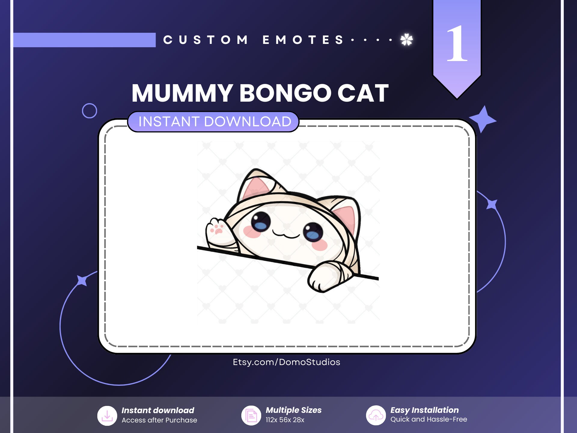 ANIMATED Mummy Bongo Cat Emote | Cute Halloween Corpse Emote | Horror ...