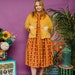 Corduroy Cropped Chore Jacket in Yellow - Etsy