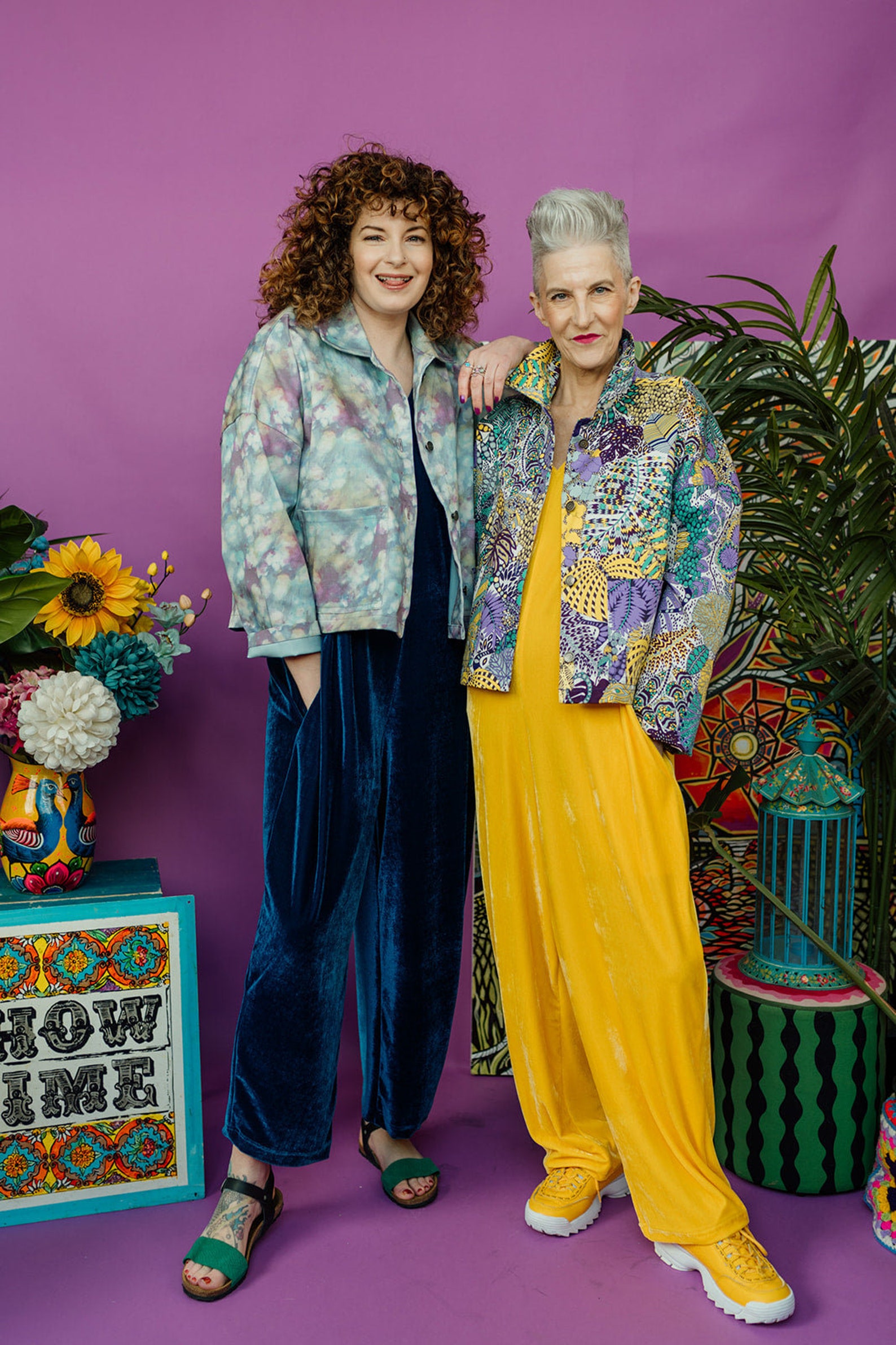 Cropped Liberty Denim Chore Jacket in Leaves Print - Etsy