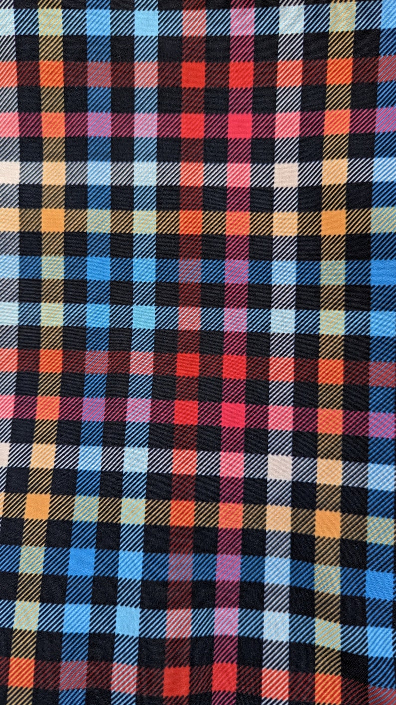 Rain Coat in Digital Plaid Print - Etsy