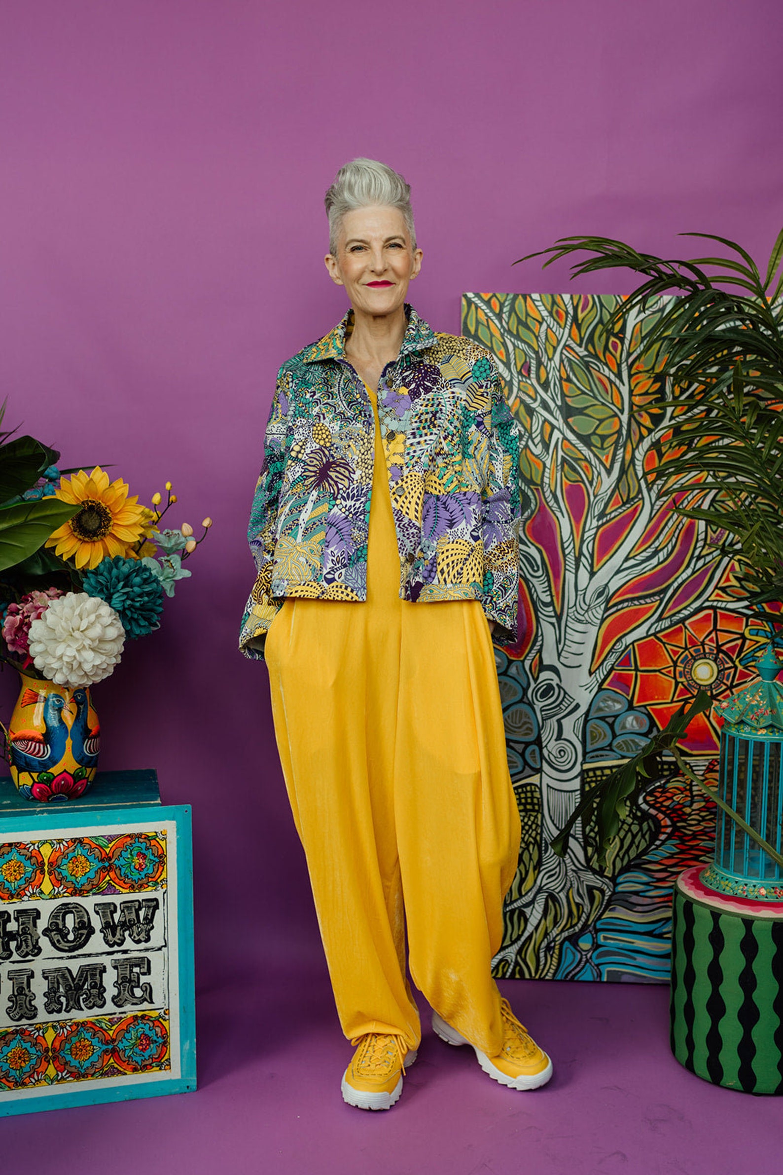 Cropped Liberty Denim Chore Jacket in Leaves Print - Etsy