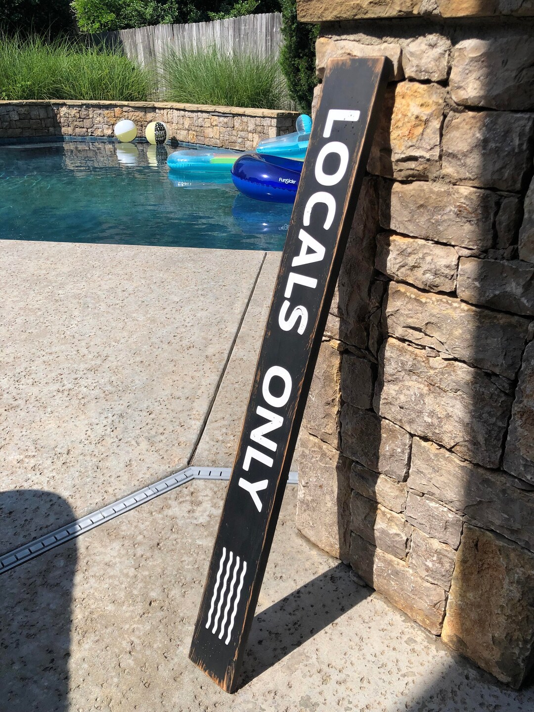 Locals Only Sign Distressed Beach Pool Cabin and Cottage - Etsy