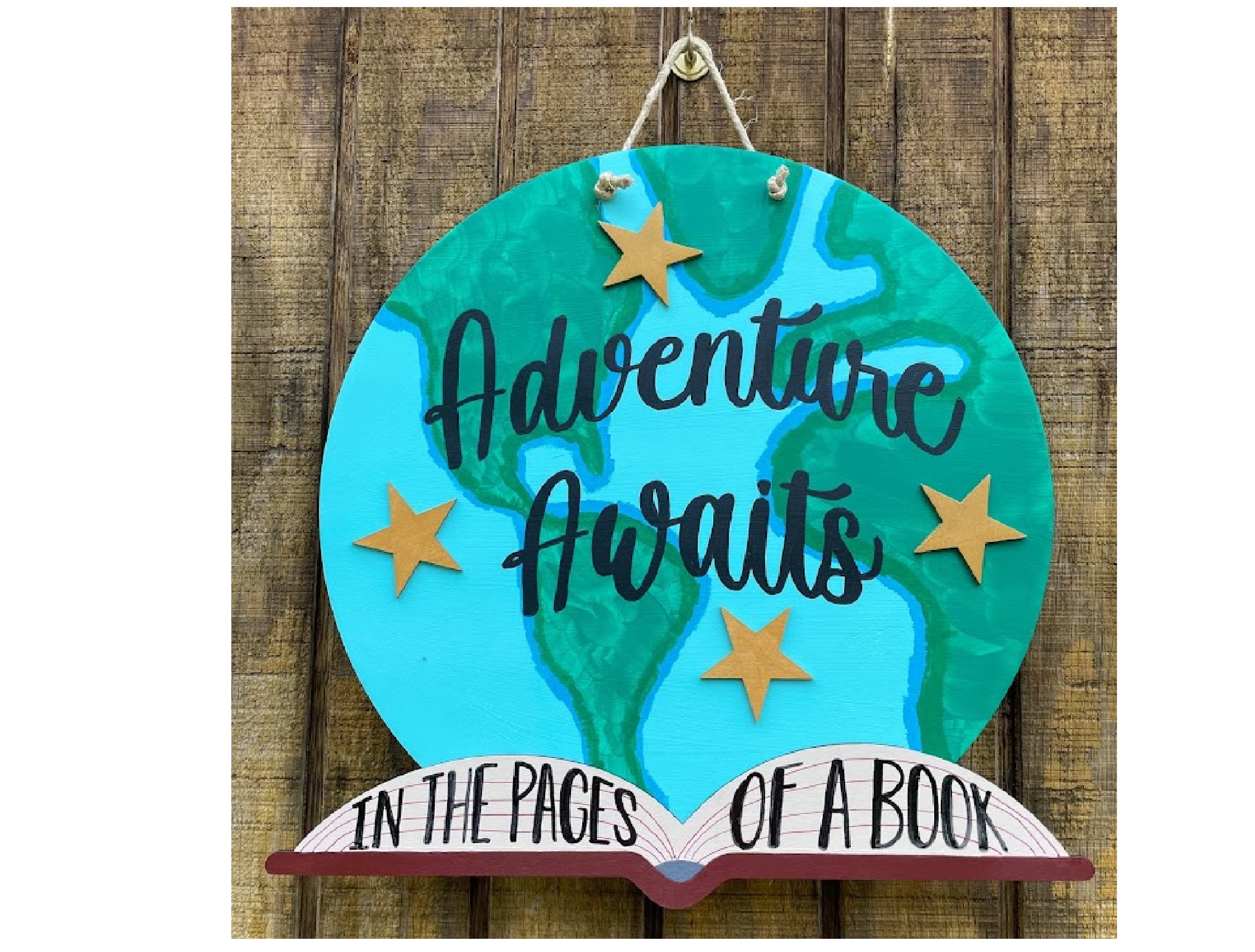 Adventure Awaits Welcome Sign for the Classroom, Library or School ...