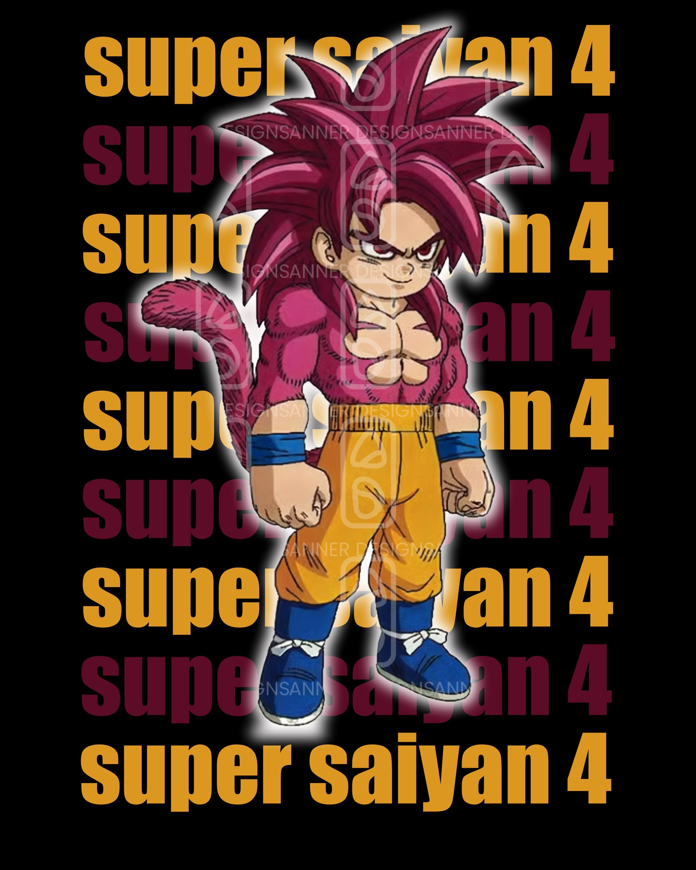 Super Saiyan 4 Design Png - Etsy