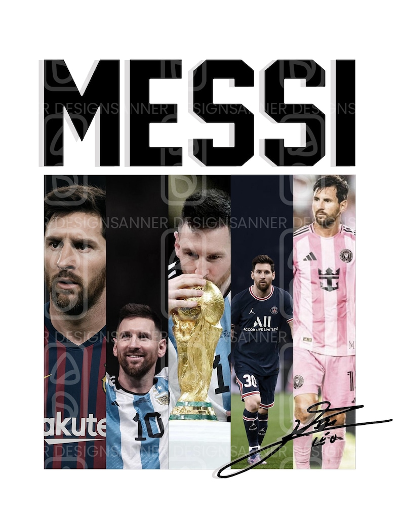 Lionel Messi Eras PNG File - Etsy