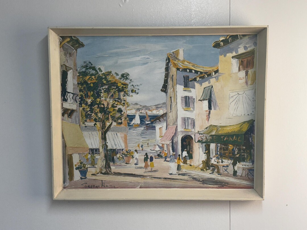Vintage George Hann Print,”sunny Mediterranean’ - Etsy
