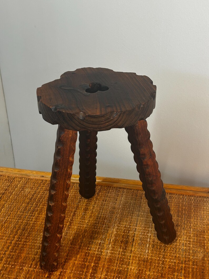 1960s Brutalist Stool - Etsy