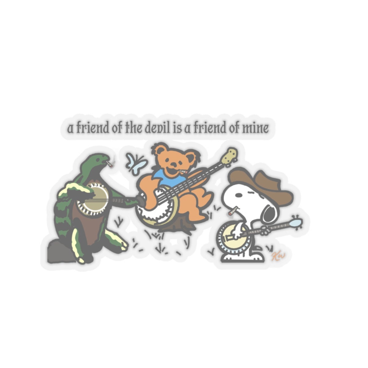Grateful Dead Snoopy Sticker - Etsy