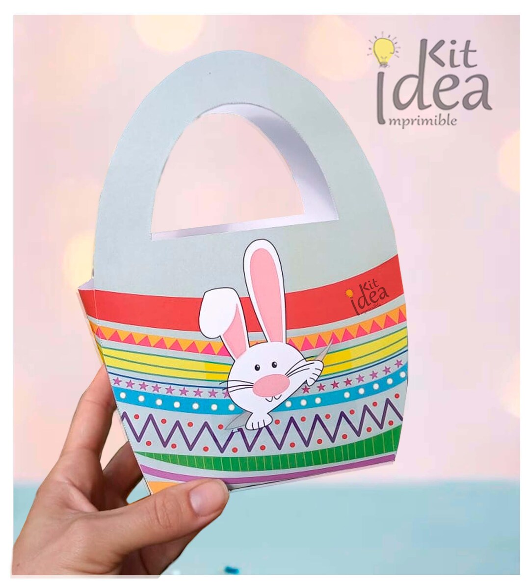 Printable Easter Basket Kit for Kids Printable Easter Basketball for ...