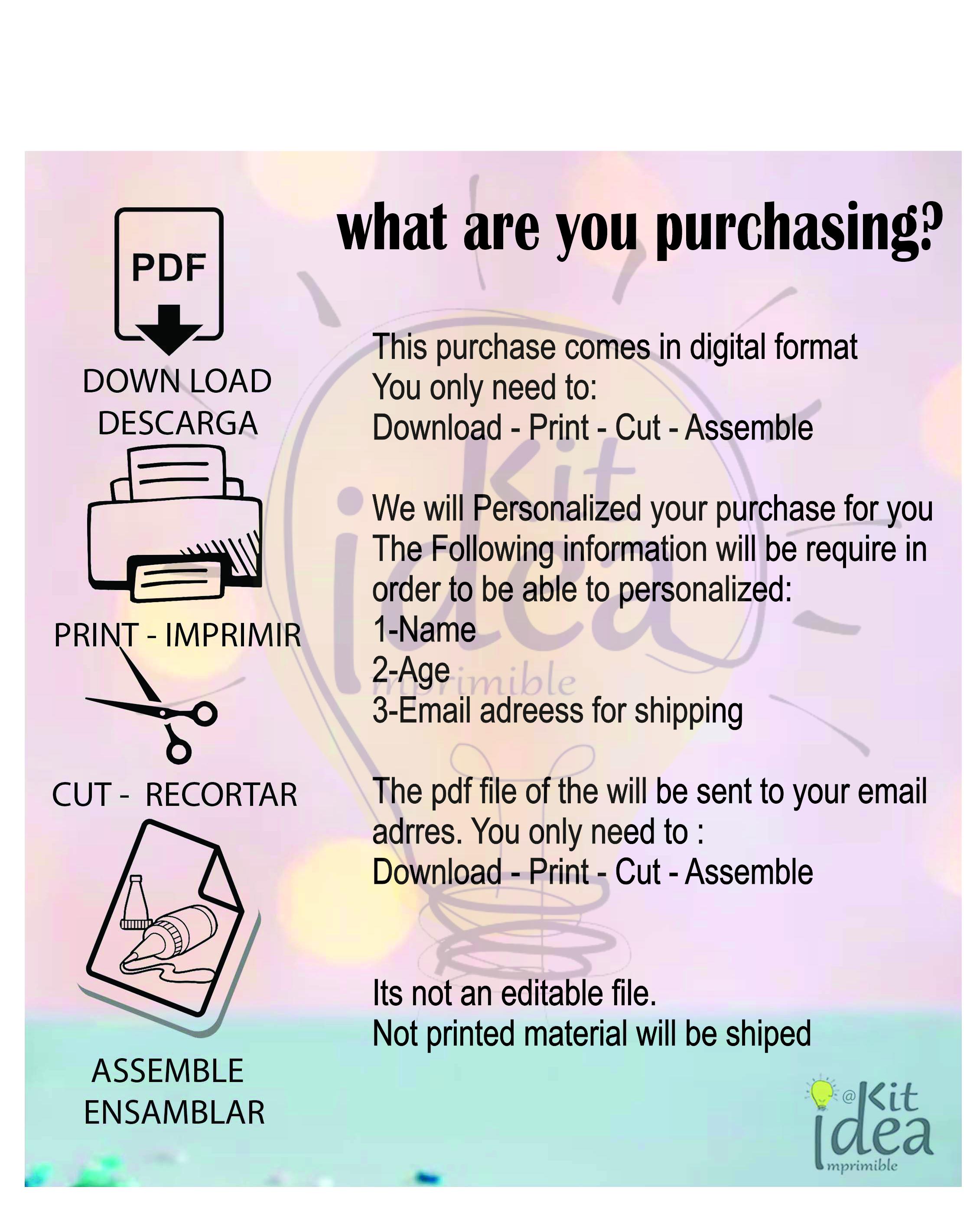 Printable Kit Building Block Candy Box Personalized Souvenir Candy Box ...