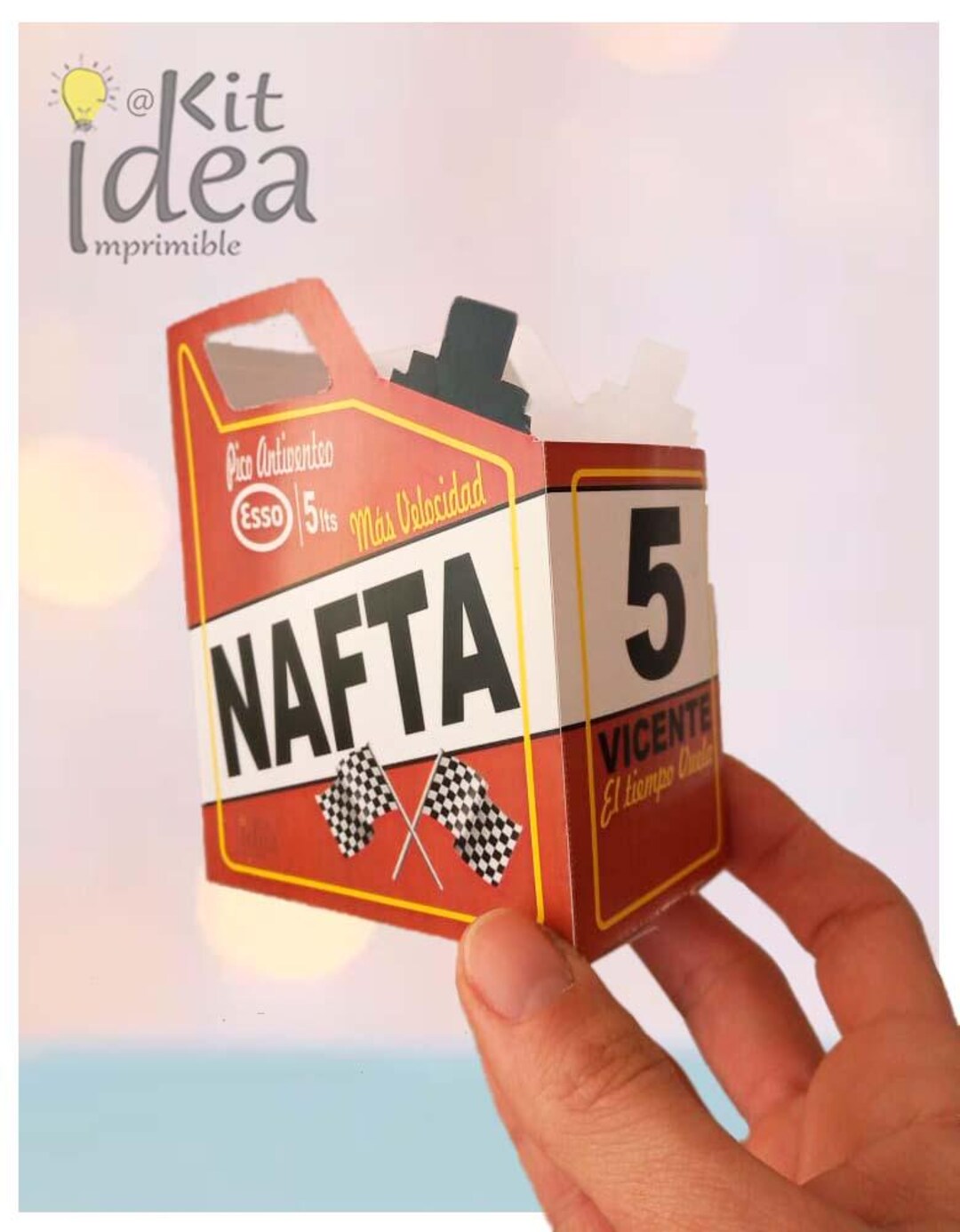 Printable Kit Nafta Personalized Candy Box Racing Car Fuel Candy Box ...