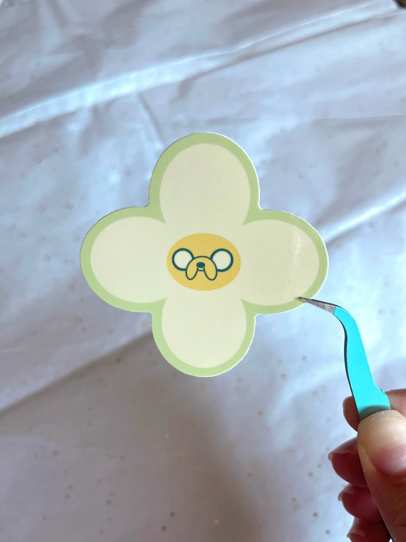 Jake the Dog Sticker Adventure Time Flower Waterproof - Etsy