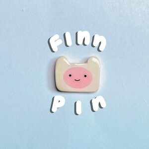 Finn and Jake Handmade Hand-painted Clay Pins | Adventure Time ...