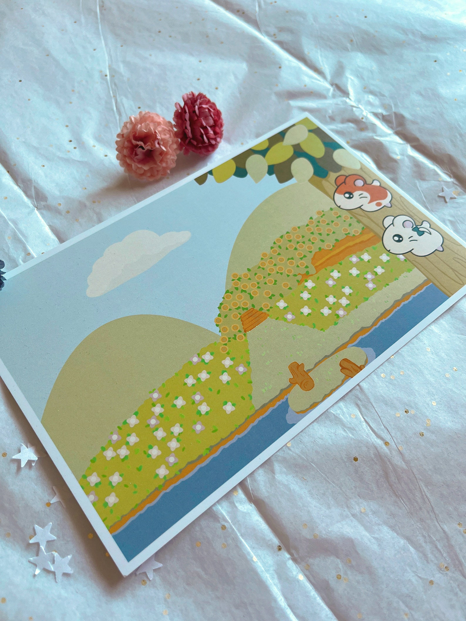 Hamtaro Ham-ham Heartbreak Art Print Hamtaro & Bijou Anime - Etsy