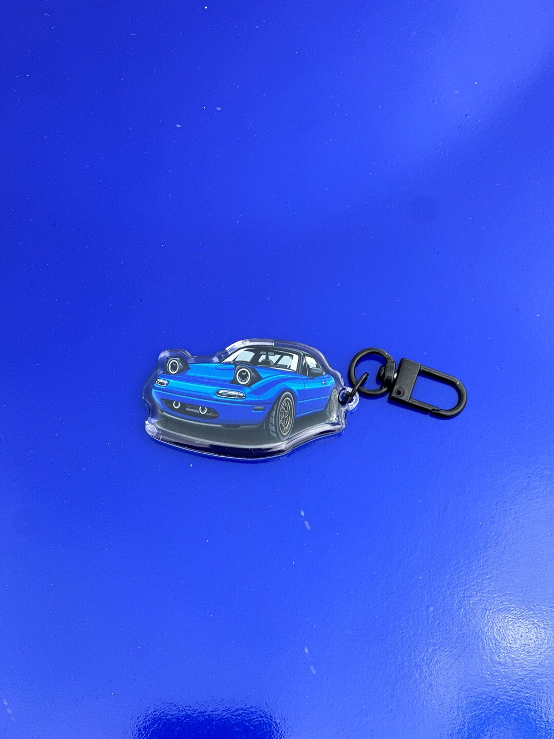 Miata Acrylic Keychain Epoxy Keychain Miata Keychain Blue Miata - Etsy