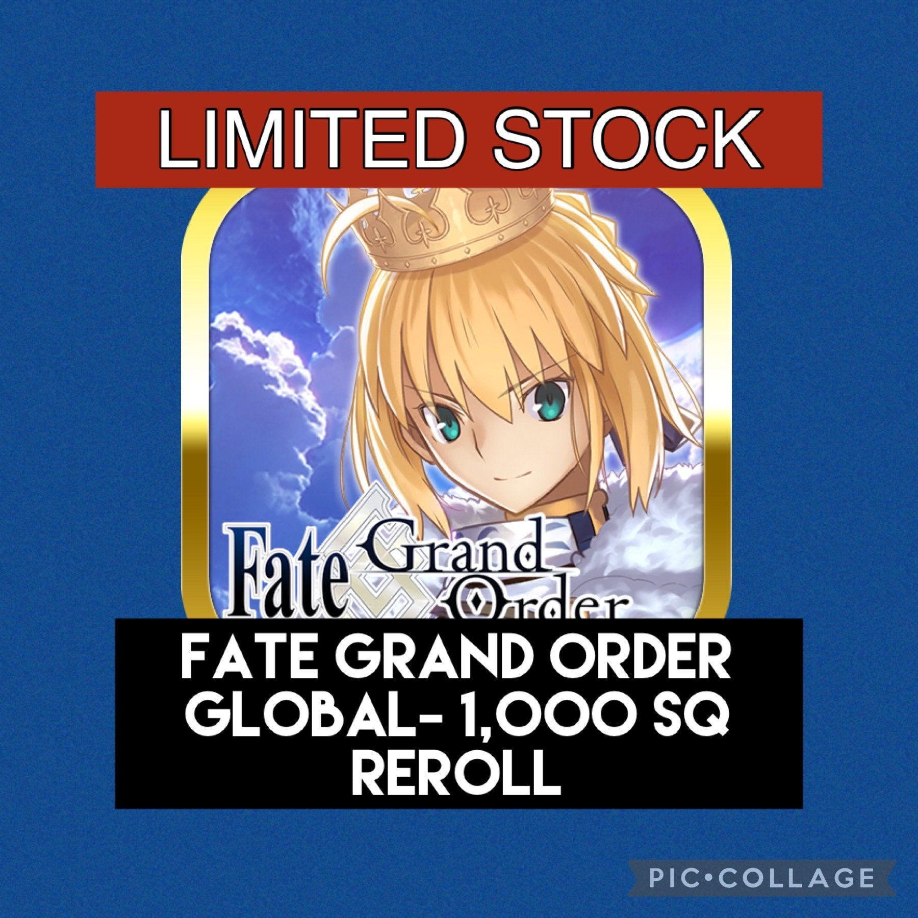 Fate/grand Order FGO Reroll 1500-1700SQ Global Reroll Account - Etsy