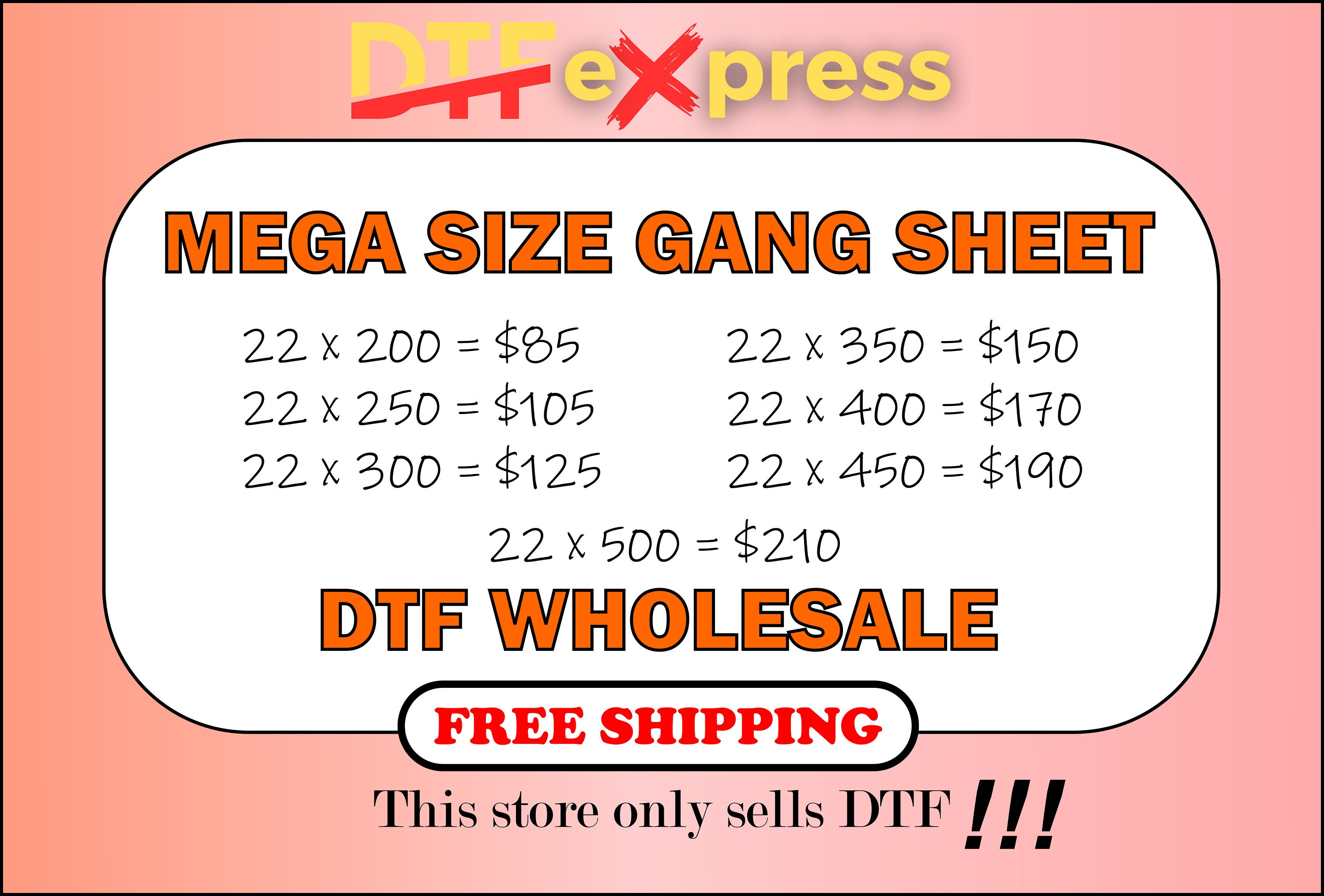 Wholesale Gang Sheet Transfer, High Quality DTF Transfers, Custom DTF ...