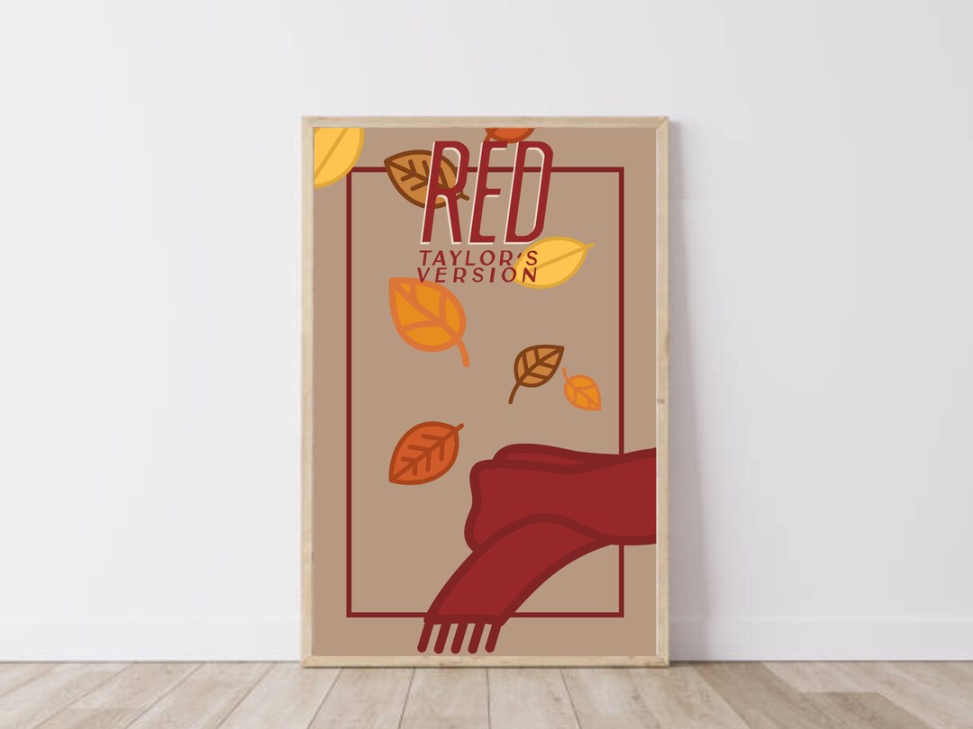 Eras Poster Taylor Swift Red - Etsy